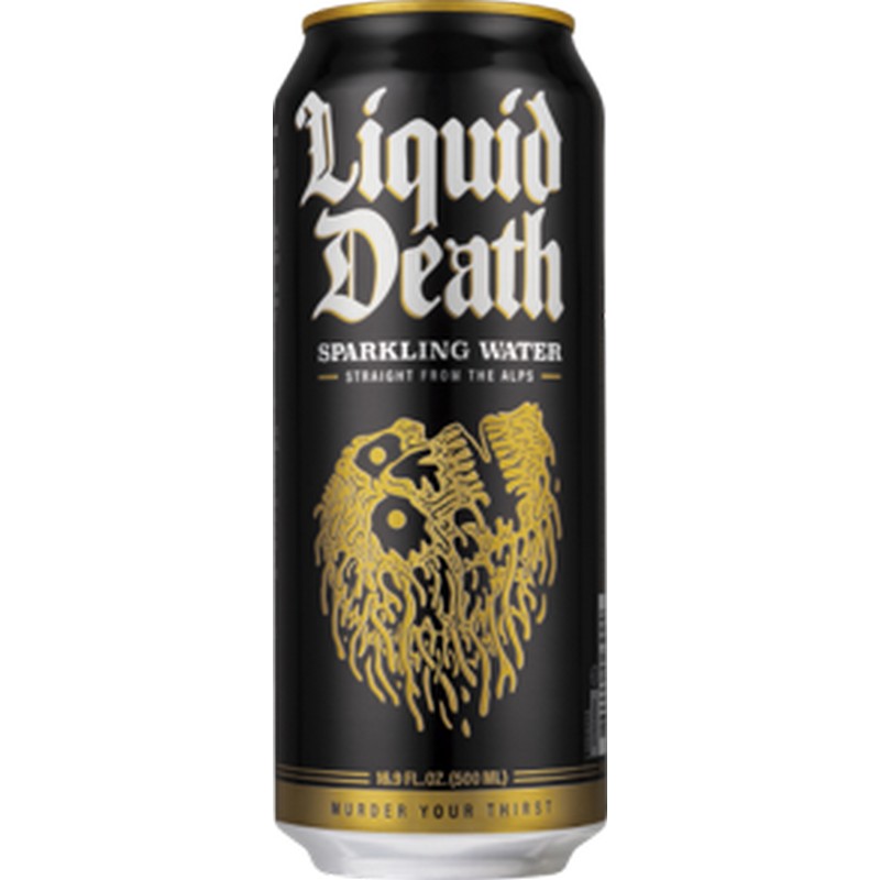 Liquid Death Sparkling Water Can 500ml CASE 12 – Grapevine Guernsey