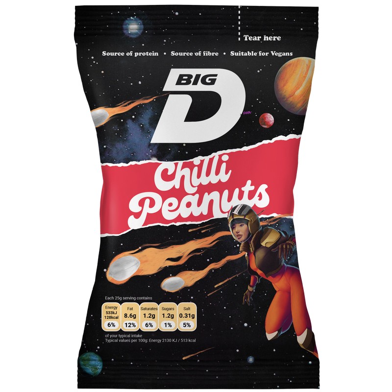 ^Big D Spicy Chilli Peanuts 50g*** – Grapevine Guernsey