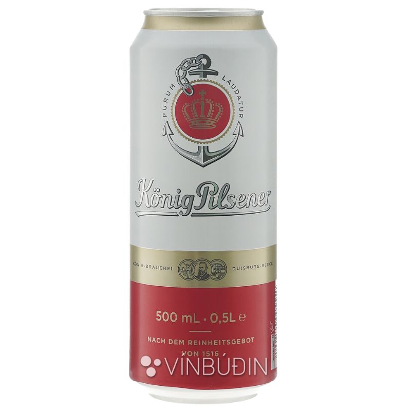 ^Konig Pilsener Lager Can 500ml*** – Grapevine Guernsey