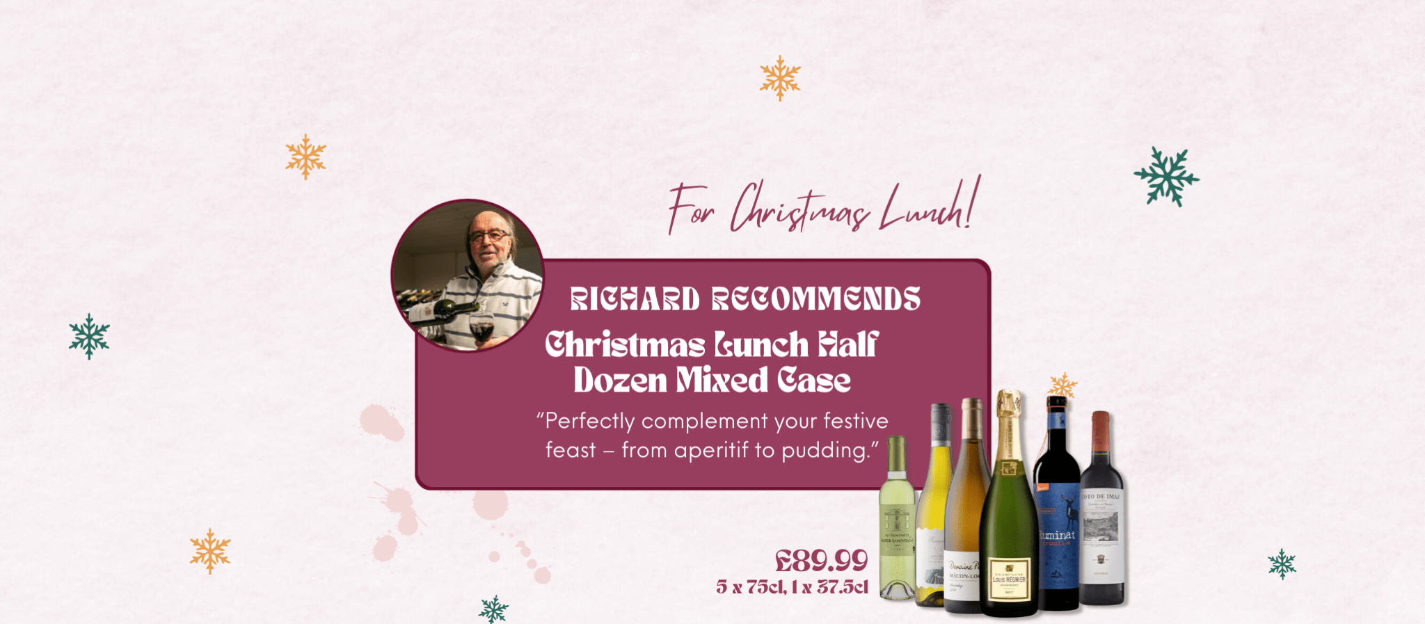 Christmas Lunch Half Dozen Mixed Case – Website Desktop Banner ...