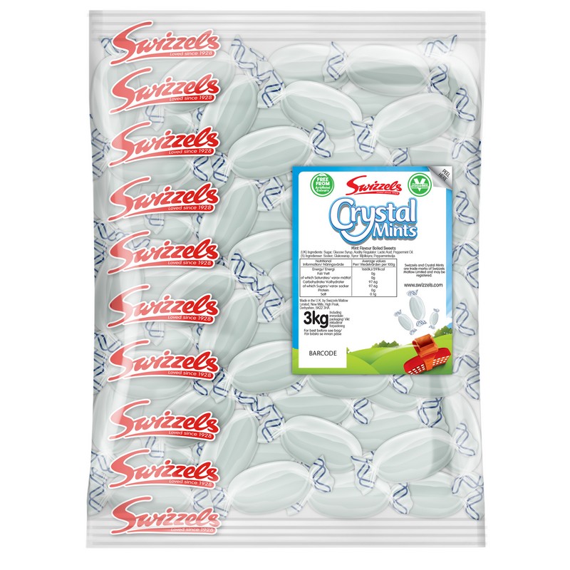 P&M Swizzels 3kg Crystal Mints – Grapevine Guernsey