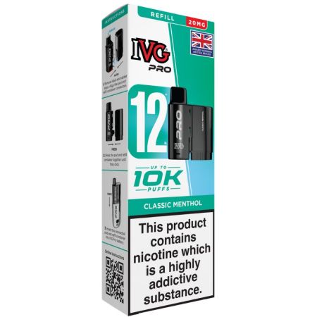 IVG Pro 12 Pod Refill Classic Menthol – Grapevine Guernsey