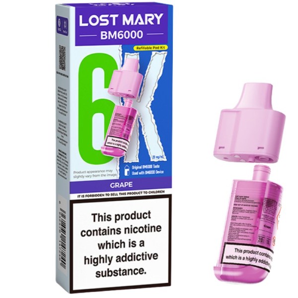 Lost Mary 6K Pod Refill Grape – Grapevine Guernsey